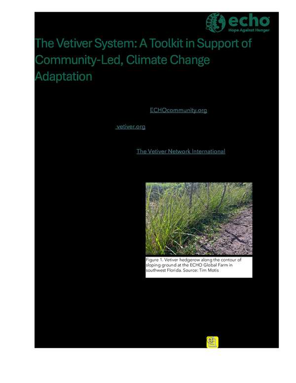 ECHO Article Submission Example | ECHOcommunity.org