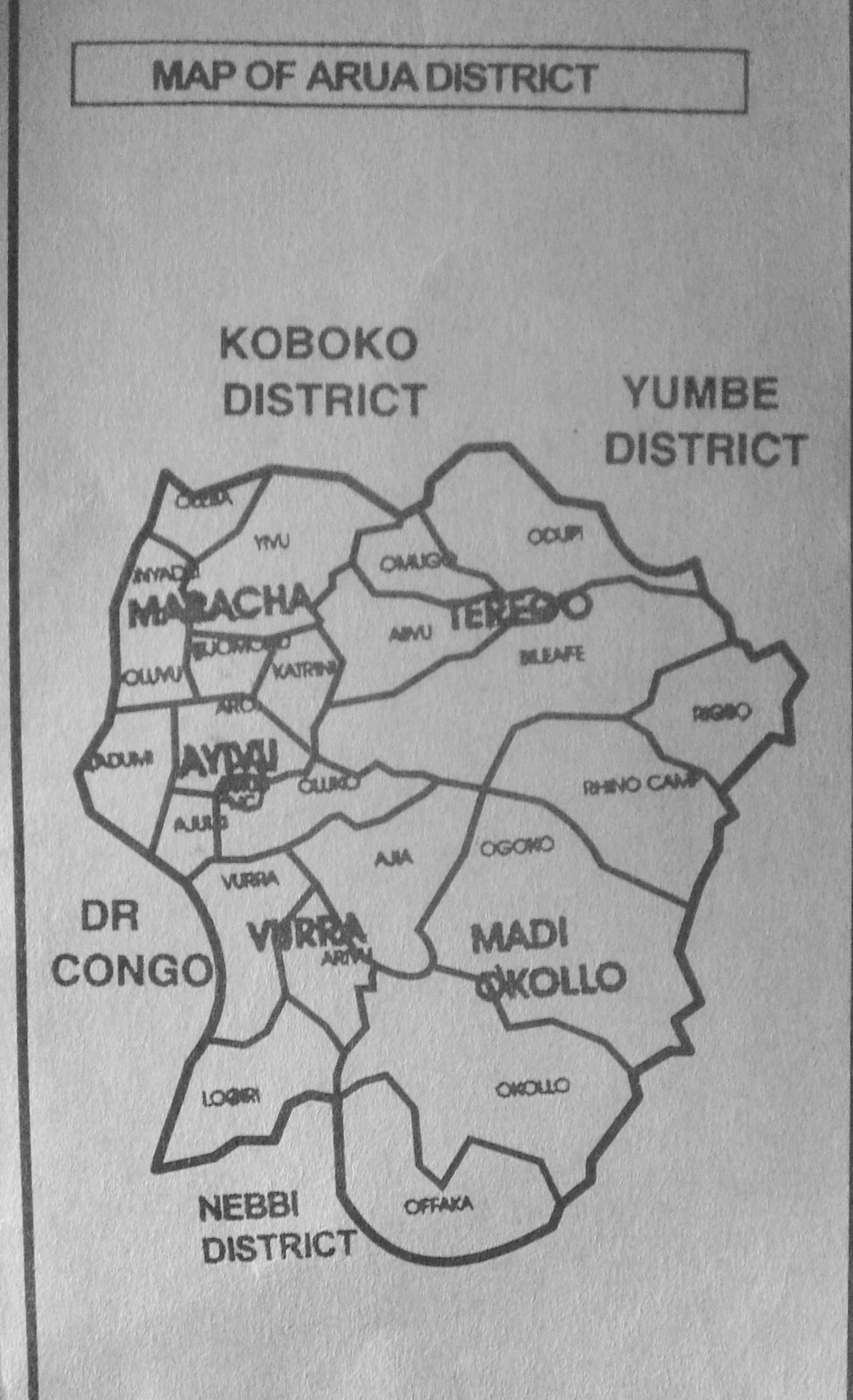 road map to Arua option 1 | ECHOcommunity.org