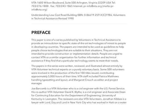 Understanding Low-Cost Road Building | ECHOcommunity.org