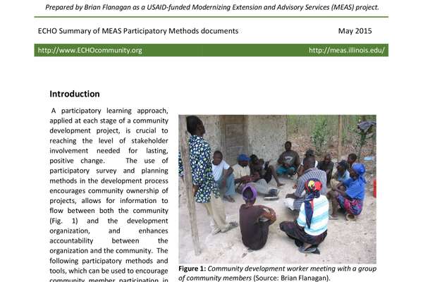 Participatory Methods and Tools in Community Development ...