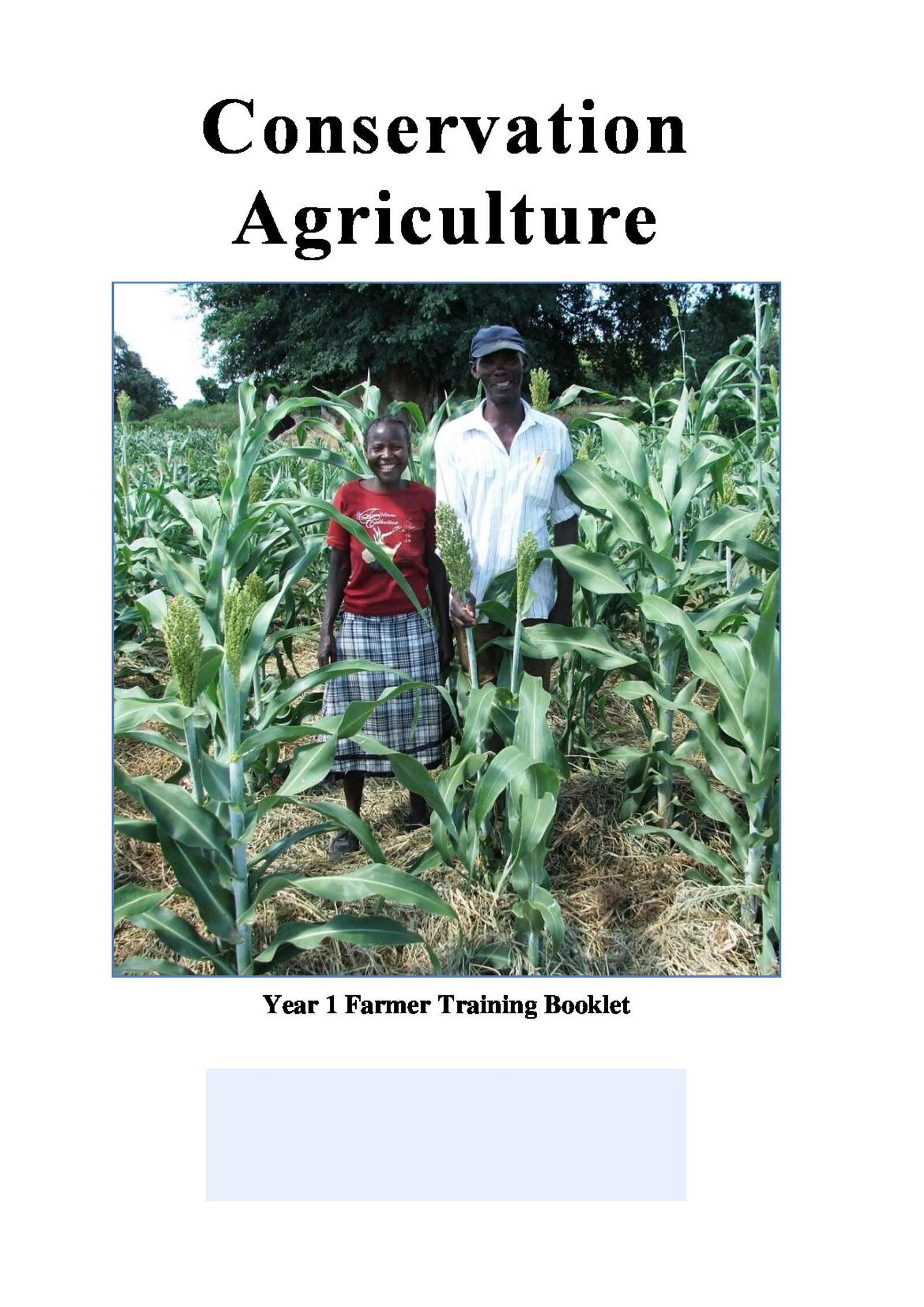 Conservation Agriculture - Core Lesson Farmer Booklet | ECHOcommunity.org