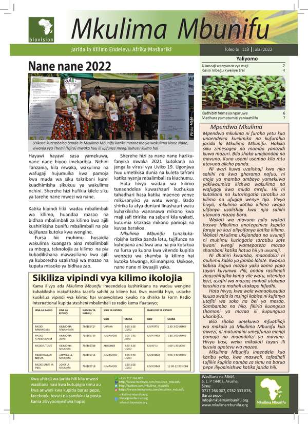 MkM Toleo la 118 | ECHOcommunity.org