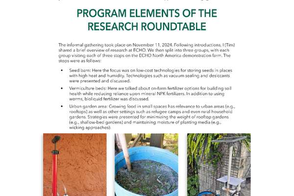 December 2024 ECHO Research Newsletter | ECHOcommunity.org