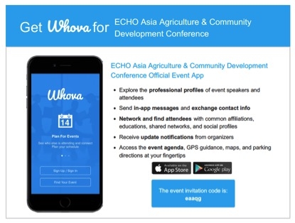 Whova for Asia Conference | ECHOcommunity.org