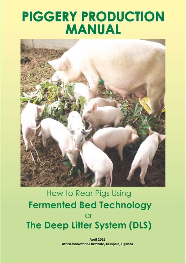 Piggery Production Manual (Uganda) – How to Rear Pigs using The Deep ...