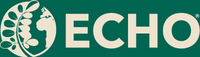 ECHO Logo Flat Light Brown on Green | ECHOcommunity.org