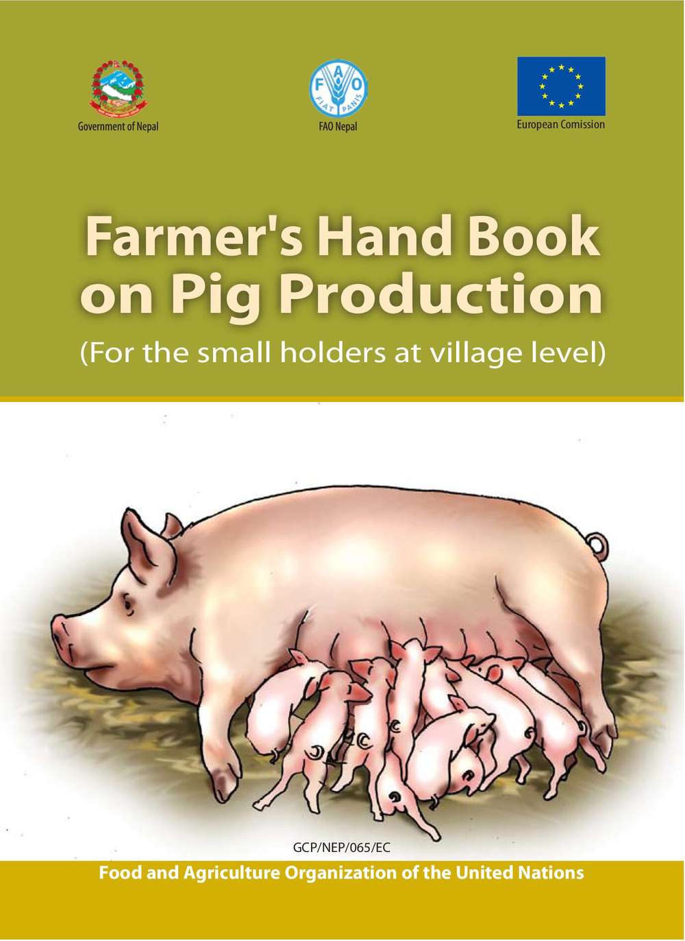 Farmer’s Hand Book on Pig Production – FAO | ECHOcommunity.org