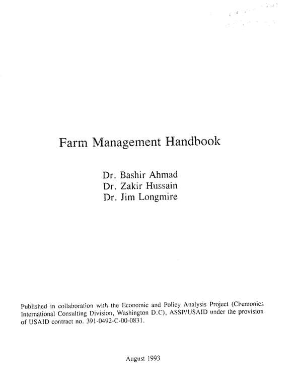 Farm Management Handbook - Crop Production | ECHOcommunity.org