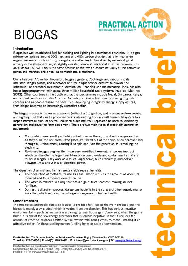 Practical Action: Technology Challenging Poverty | ECHOcommunity.org