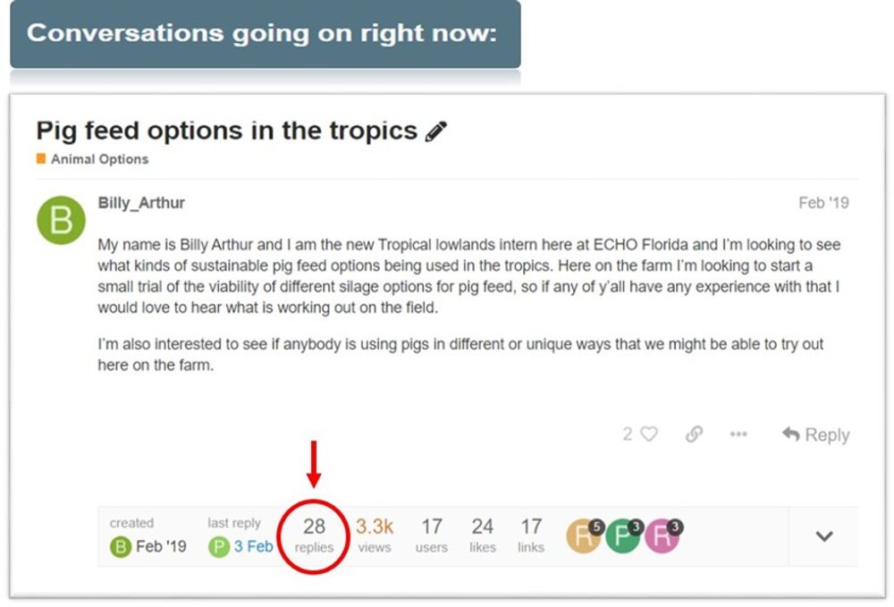 ECHOcommunity conversations example | ECHOcommunity.org