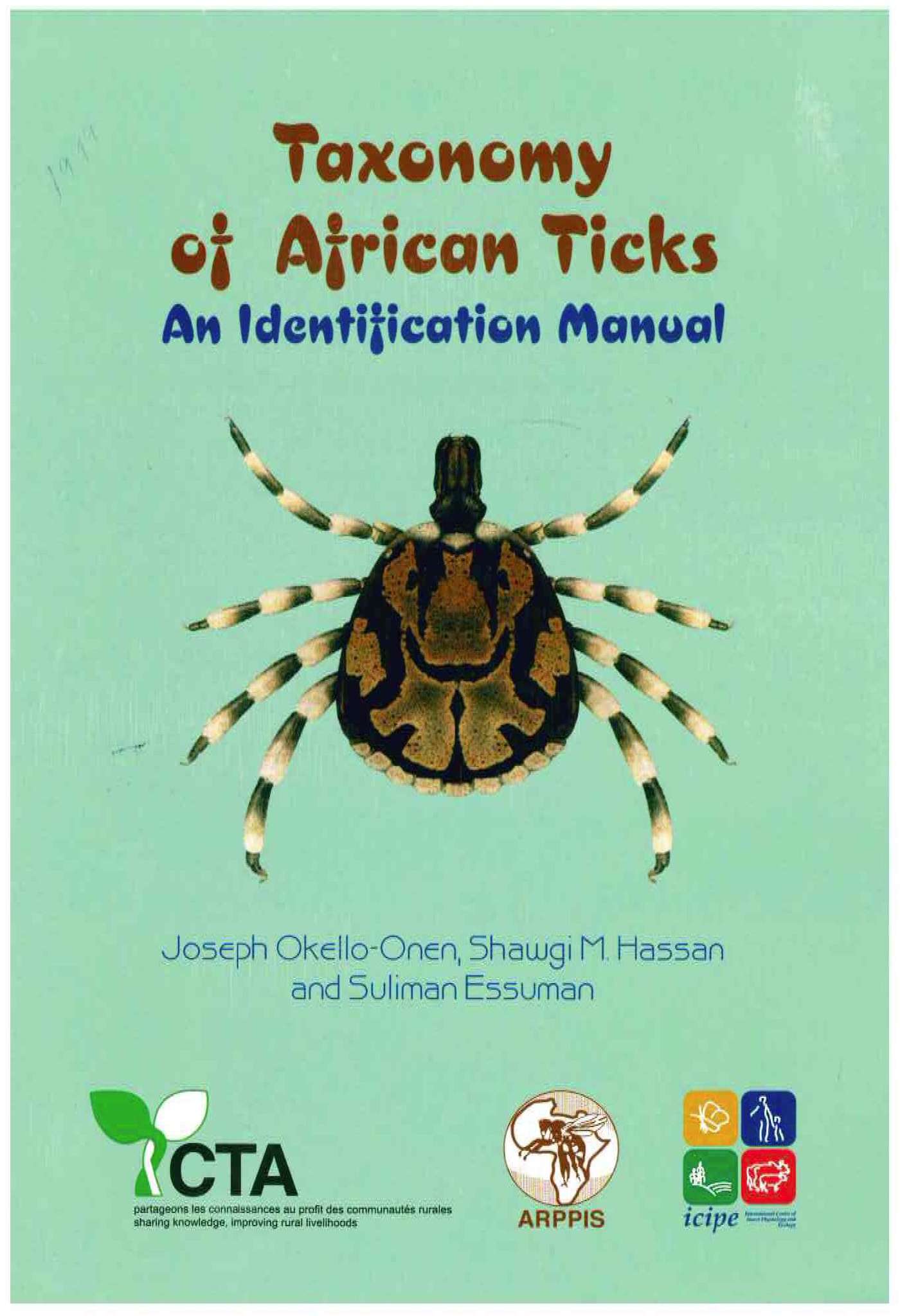Taxonomy of African Ticks | ECHOcommunity.org